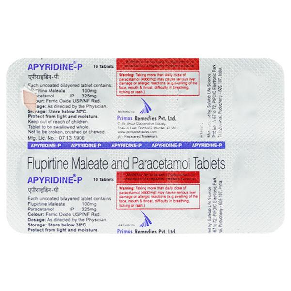 Apyridine P Tablet 10'S : Price, Uses, Side Effects | Netmeds
