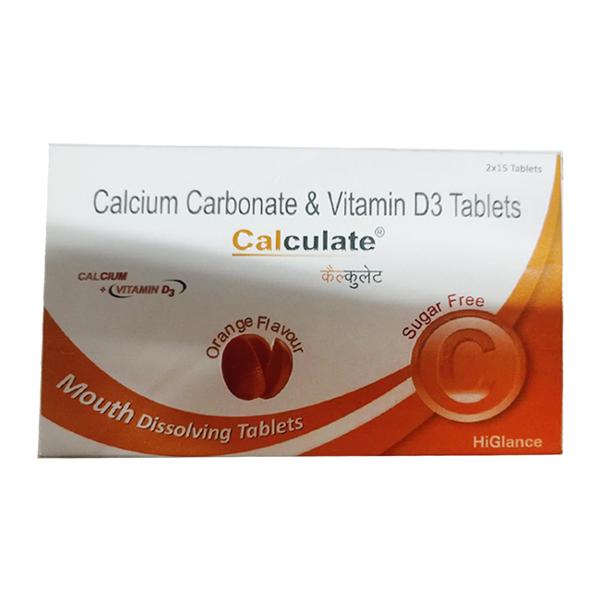 CALCULATE Sugar Free Orange Flavour Tablet 15's Price, Uses, Side ...
