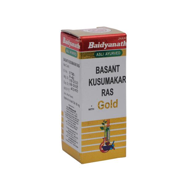 Baidyanath (Jhansi) Basant Kusumakar Ras with Gold Tablet 5's Online at ...