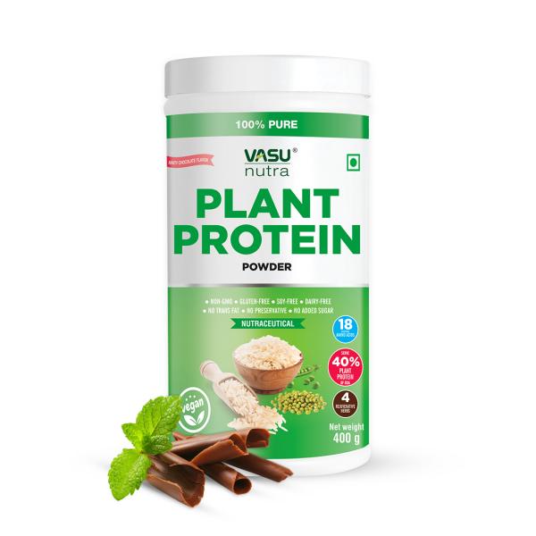 Vasu Nutra Plant Protein Powder 400 gm Online at Best Price - Health ...