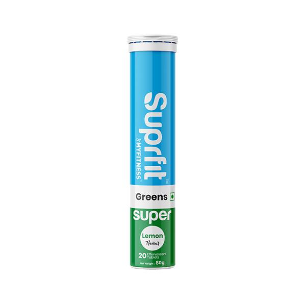 SuprFit Super Greens Effervescent Tablet - Lemon Flavour 20's Online at ...