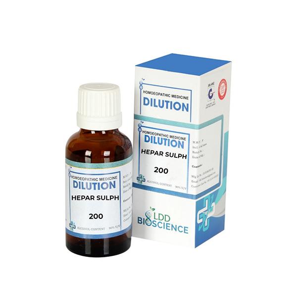 Buy LDD Bioscience Dilution Hepar Sulph 200 Liquid 30 ml Online at ...