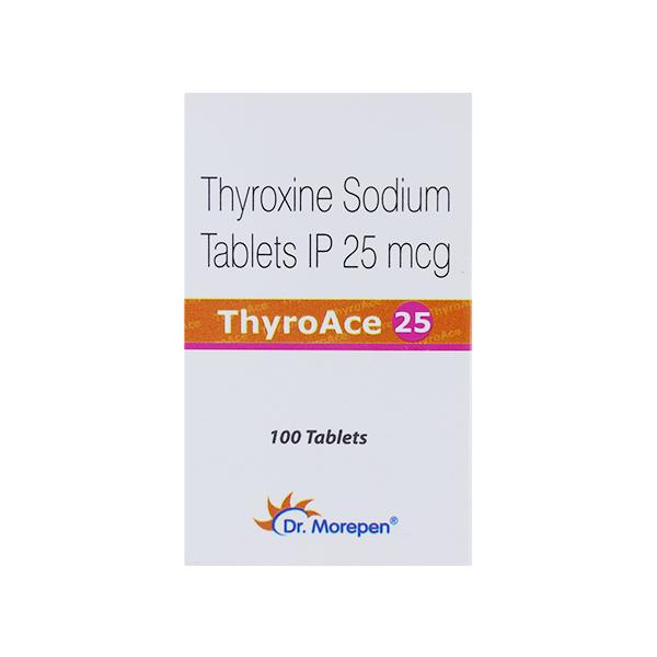 THYROACE 25mcg Tablet 100's Price, Uses, Side effects, Substitutes ...