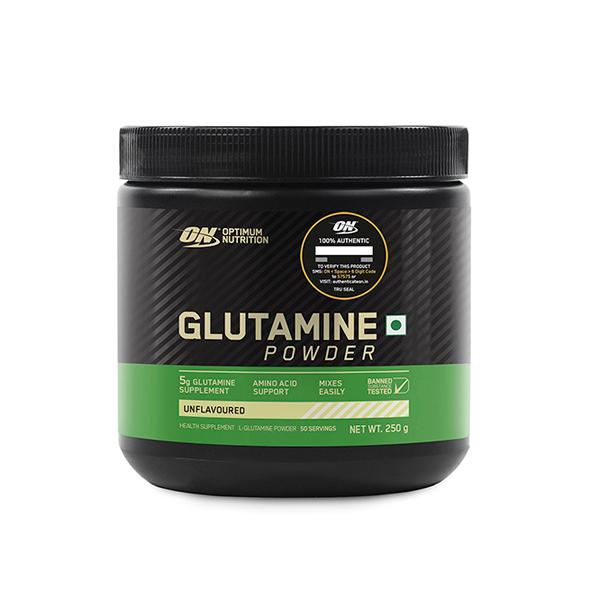 Optimum Nutrition (ON) Glutamine Powder - Unflavoured 250 gm Online at ...