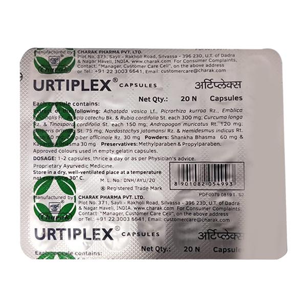 Urtiplex Capsule 20'S - Buy Medicines online at Best Price from Netmeds