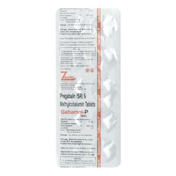 GABAMOL P Tablet 10's Price, Uses, Side effects, Substitutes | Netmeds