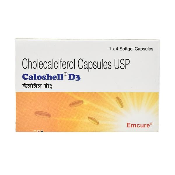 Buy CALOSHELL D3 Capsule 4's Online at Upto 25% OFF | Netmeds