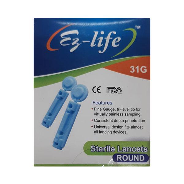 Ez-life Sterile Lancet - Round (31G) 100's Online at Discounted Price ...