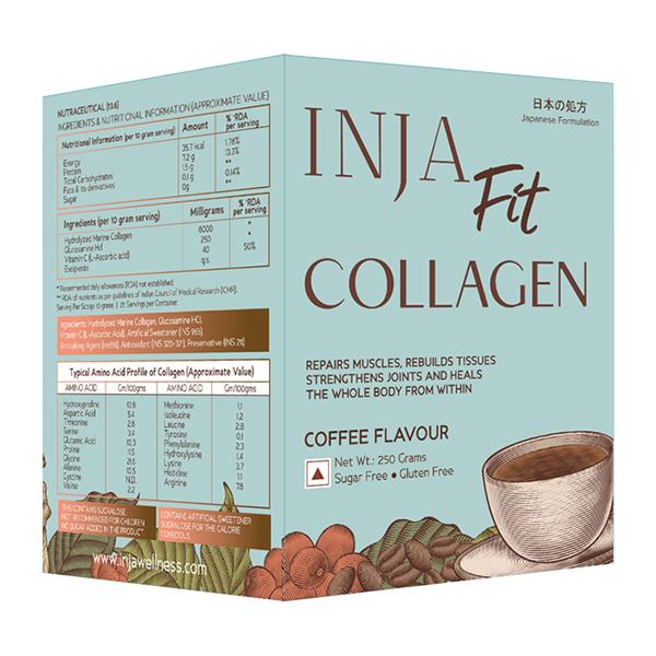 INJA Fit Collagen Powder - Coffee Flavour 250 gm Online at Best Price ...