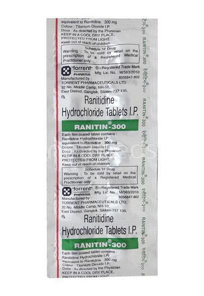 Ranitin 300mg Tablet 10'S