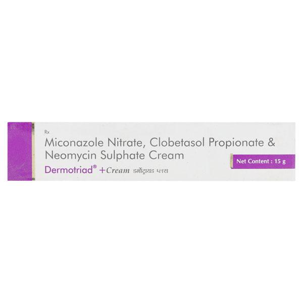 Dermotriad Plus Cream 15gm Price, Uses, Side effects | Netmeds