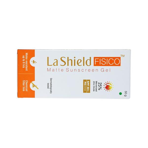 LA SHIELD FISICO MATTE SPF 50+ PA+++ Sunscreen Gel 50gm Online at Best ...