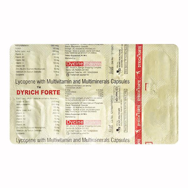 DYRICH FORTE Capsule 10's - Buy Medicines online at Best Price from ...