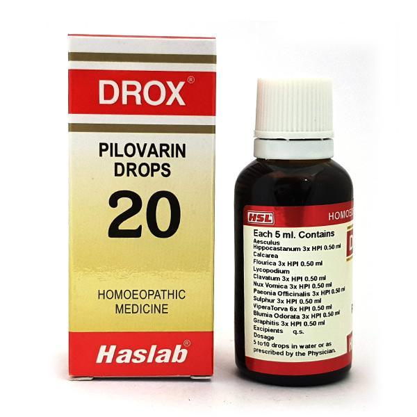 Buy Haslab Drox 20 Pilovarin Drops 30 ml Online at Discounted Price ...
