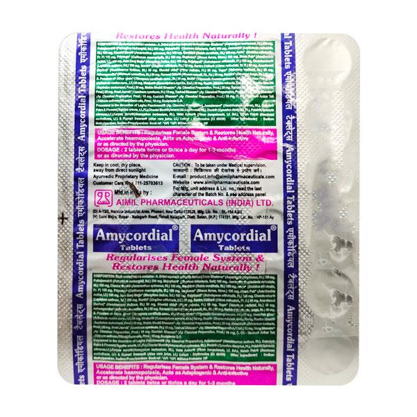 Aimil Amycordial Tablet (Pack of 4 x 30's) 1's Online at Best Price ...