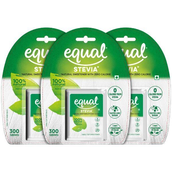 Equal Stevia Sweetener Tablet (Pack of 3 x 300's) 1's