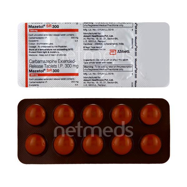 Mazetol SR 300mg Tablet 10'S